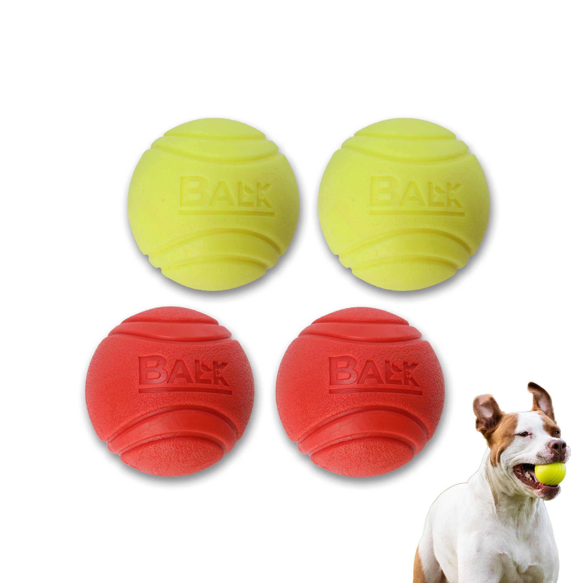 Pet Supplies : Balk Dog Toy Balls - 4 Pack - Dog Toy Balls for ...