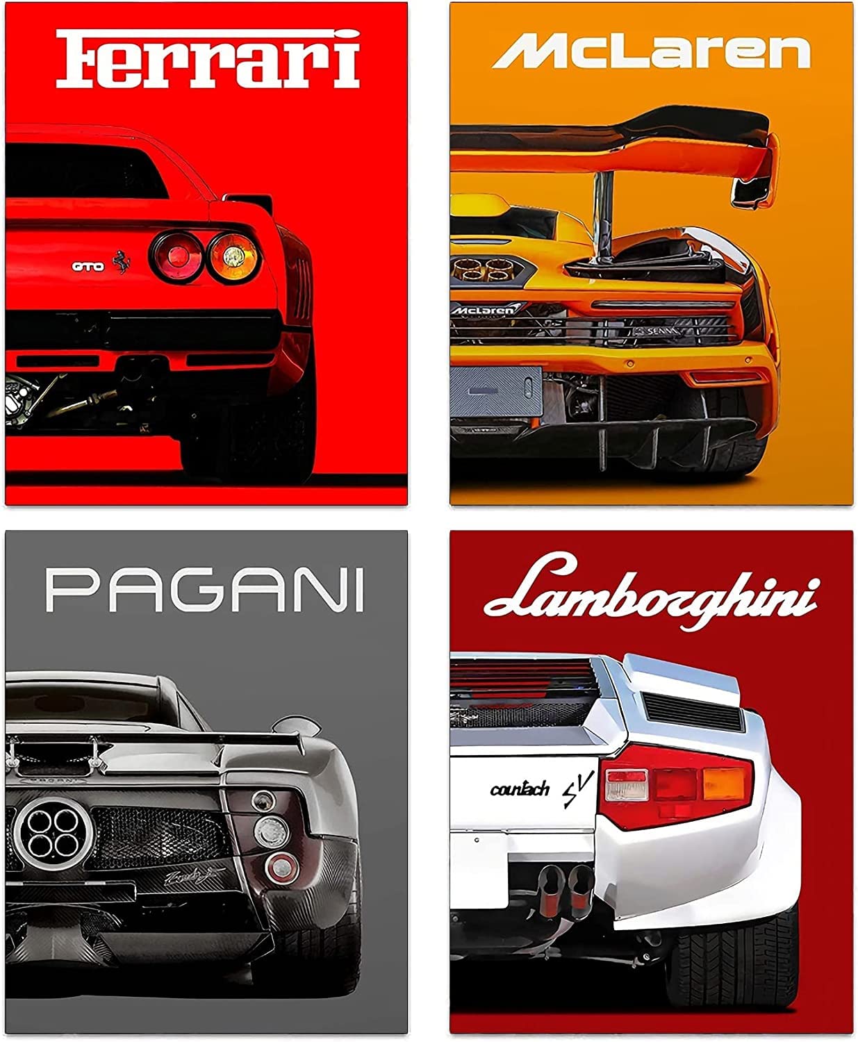 Buy Modern Car s Classic Supercar Wall Art Prints,Cool Racing Ferrari ...