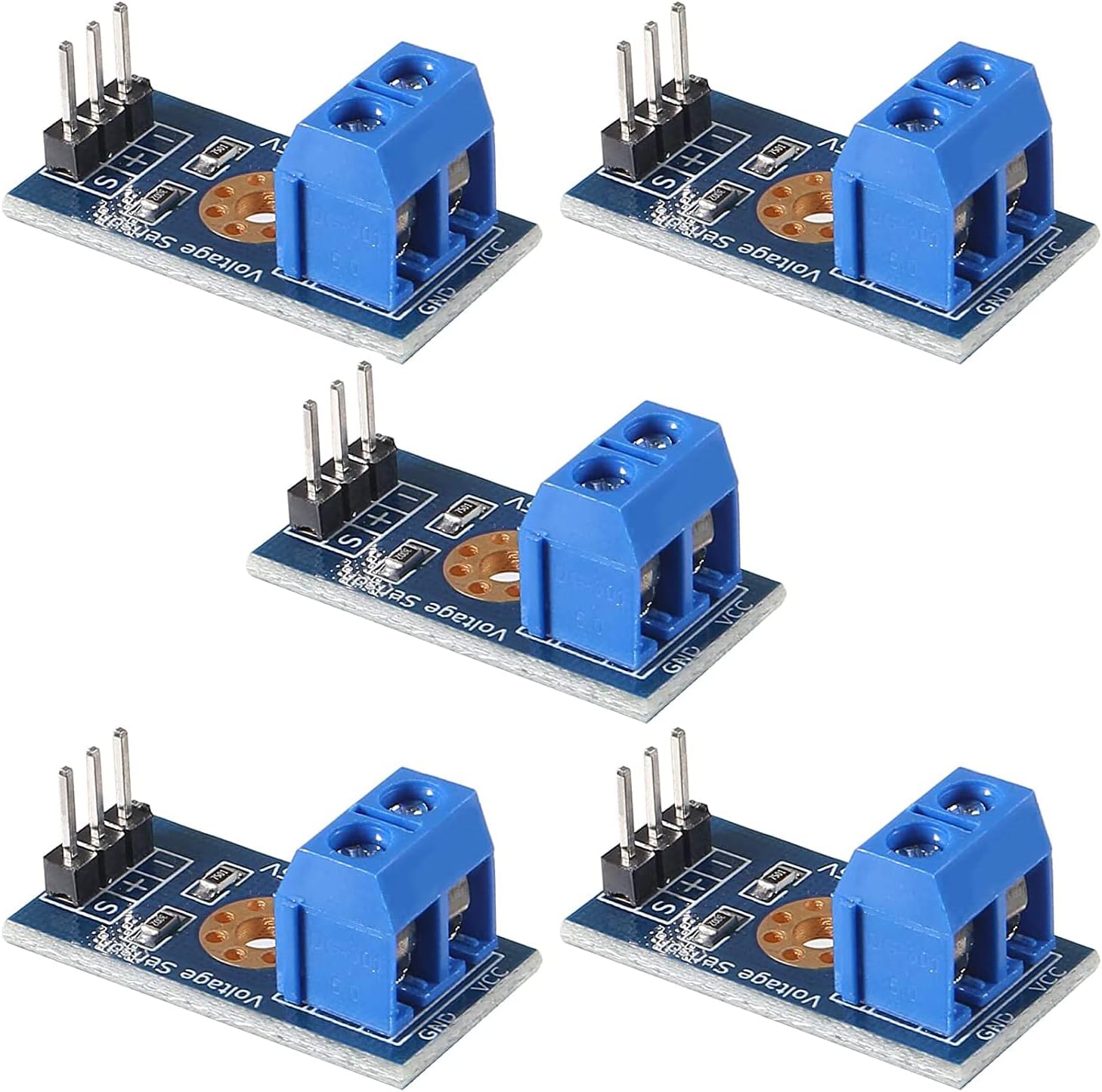 Amazon.com: 5pcs Voltage Detection Module DC 0~25V Voltage Sensor for ...