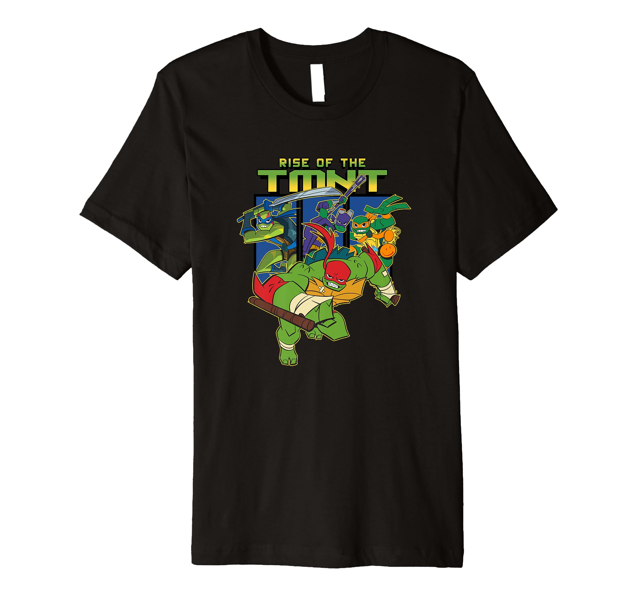Snapklik.com : Rise Of The TMNT Logo Panels Premium T-Shirt