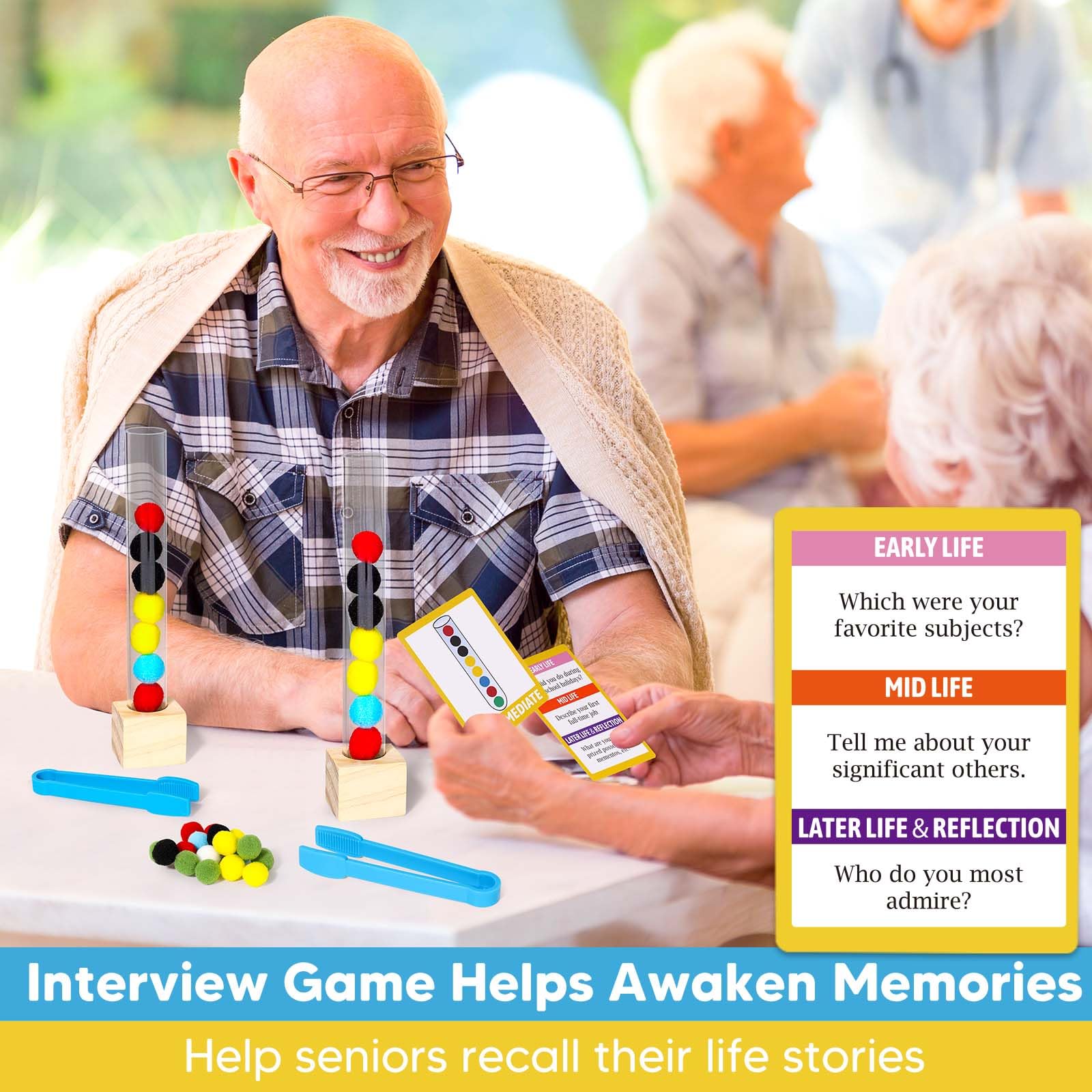 Color Sorting & Matching Games for Seniors, Dementia Activities for ...