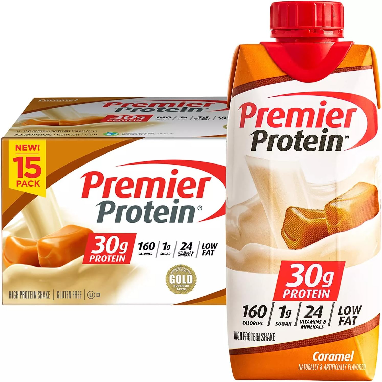 Amazon.com : Premier Protein Premier Clear Protein Drink Peach (12/16.9 ...