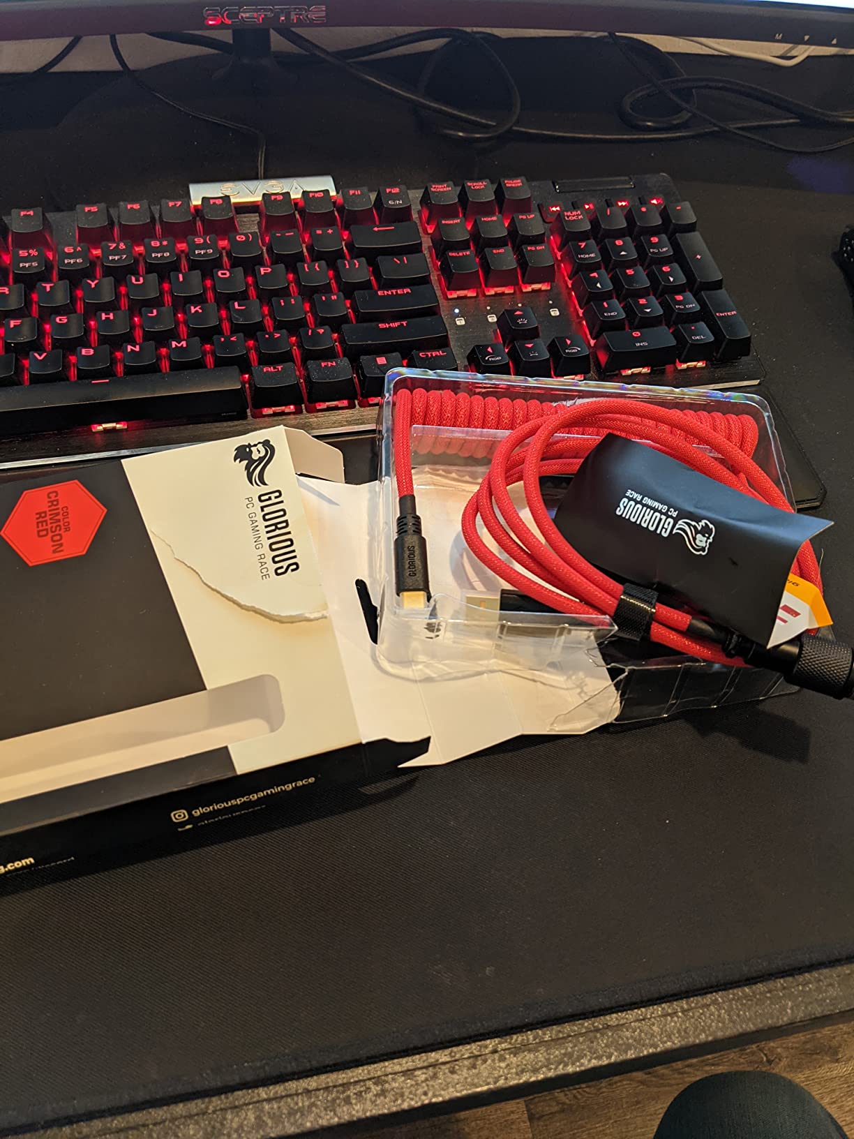 $10/mo - Finance Glorious Coiled Keyboard Cable – Coiled USB C Cable ...