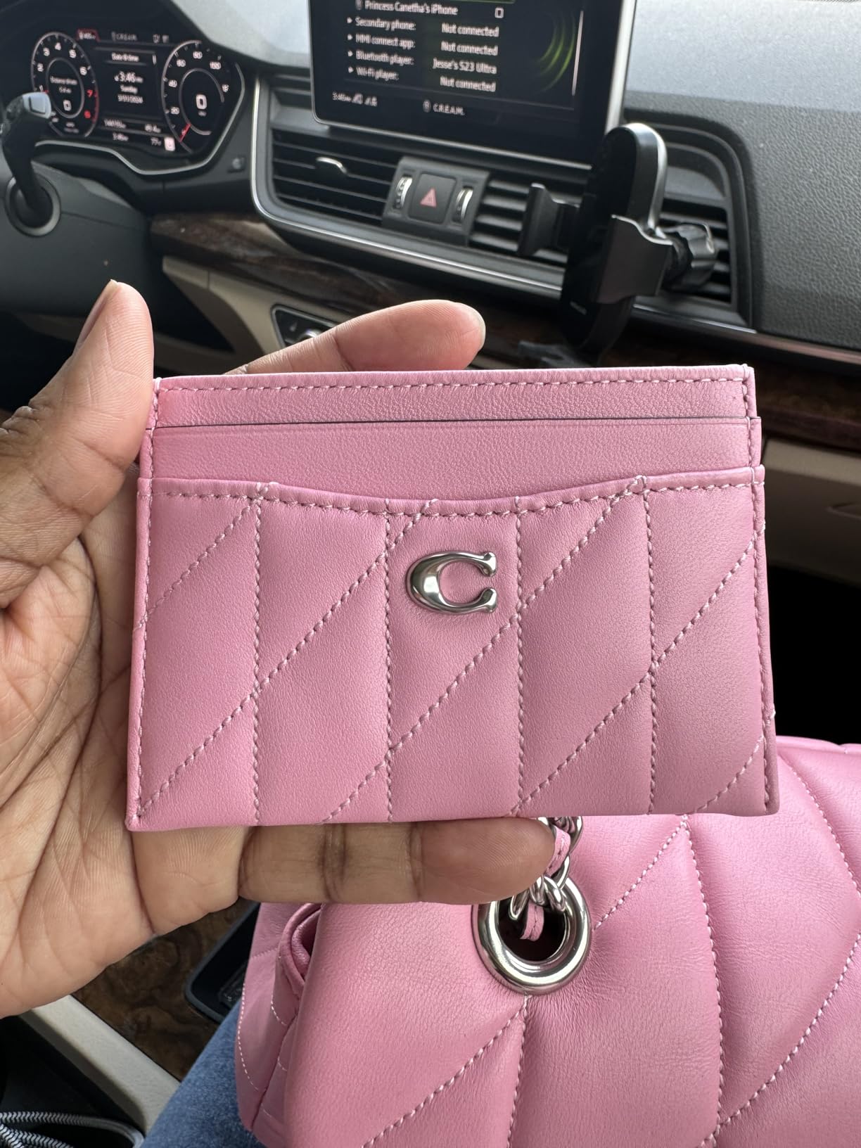 Amazon.com: Coach Essential Card Case, Vivid Pink : Clothing, Shoes ...