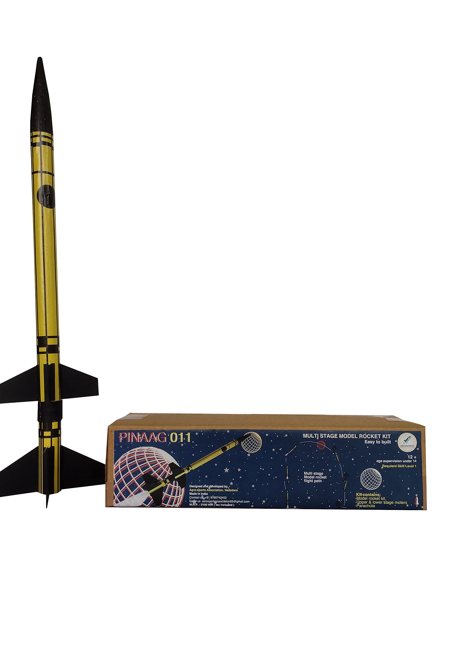 Buy "PINAAG" Multi-Stage Model Rocket Kit with Upper and Lower Stage ...