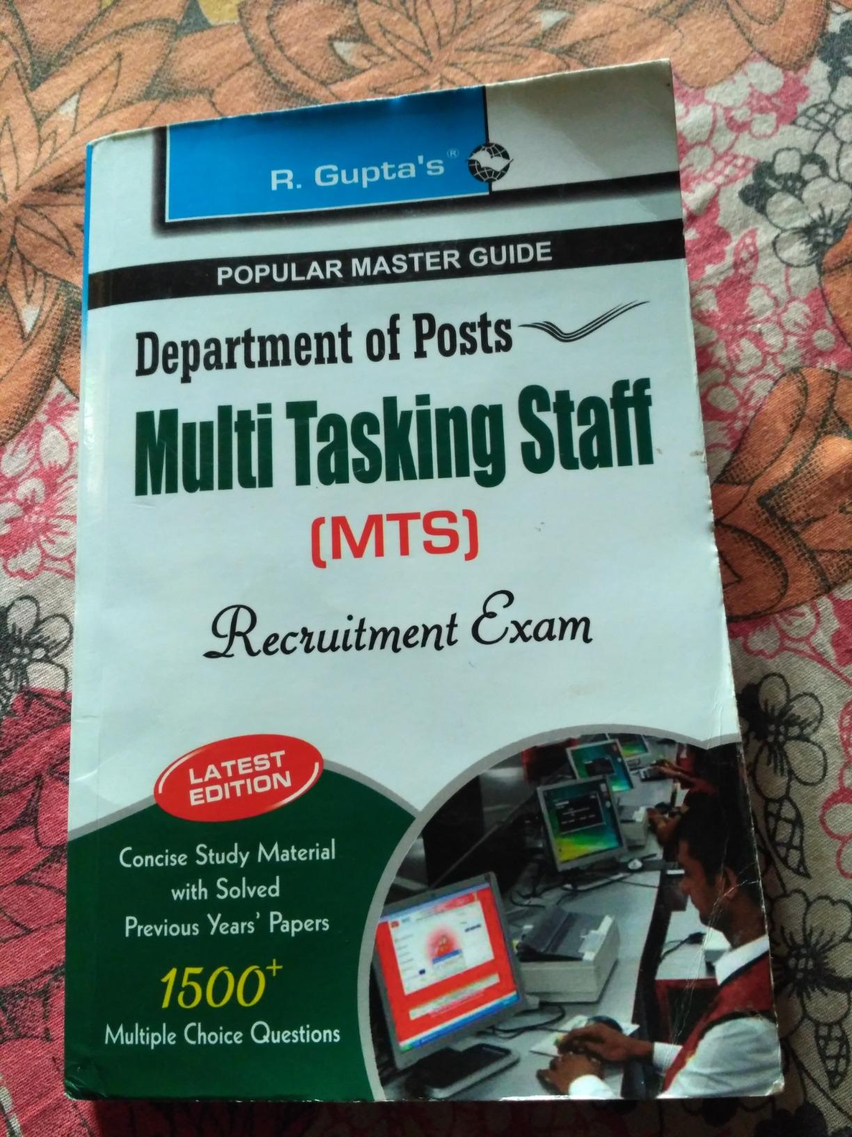Department of Posts-Multi Tasking Staff (MTS) Recruitment Exam Guide ...