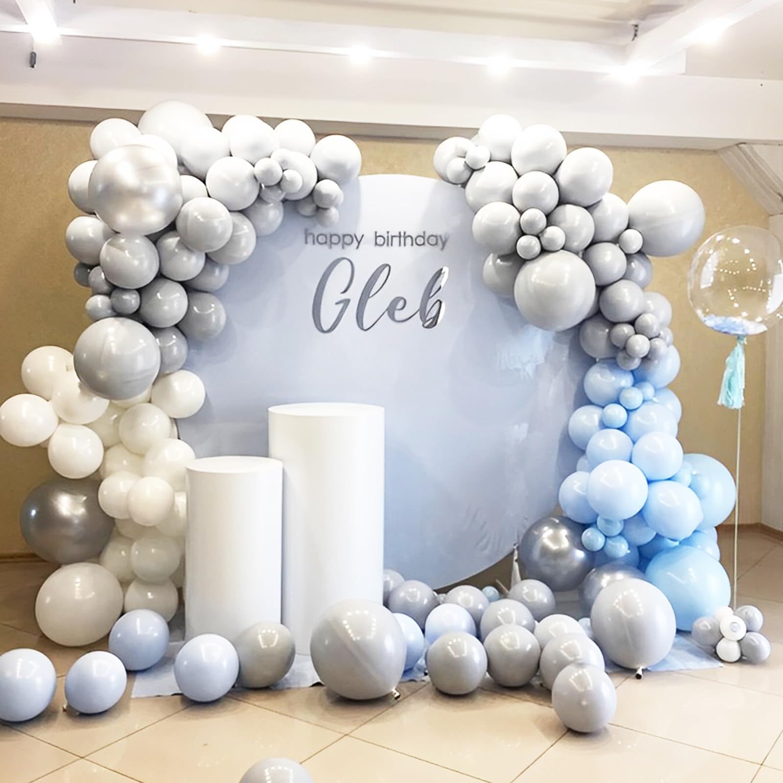 Snapklik.com : Gray Balloons, 66pack 12inch Grey Latex Party Balloons ...