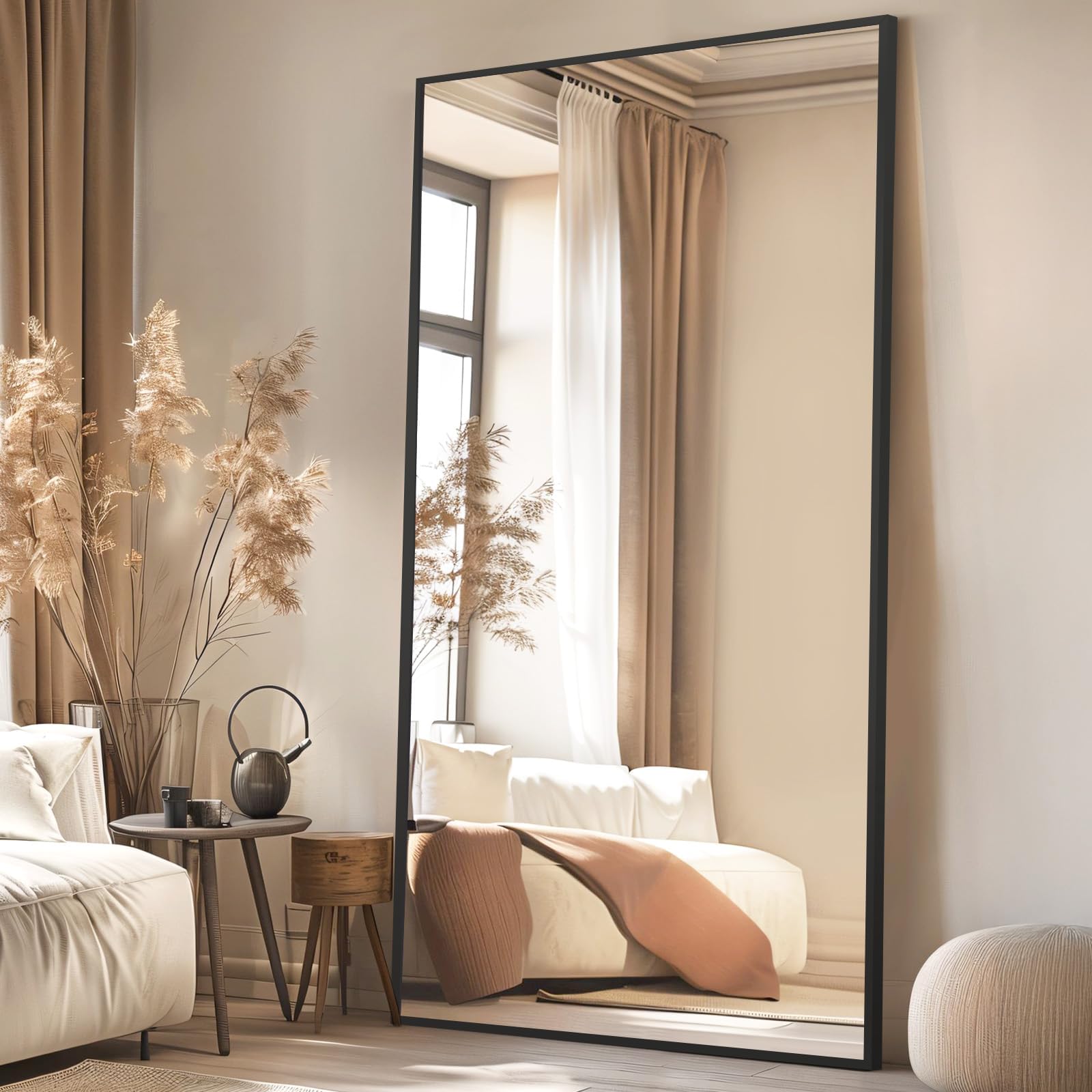 Full Length Mirror Black Framenull