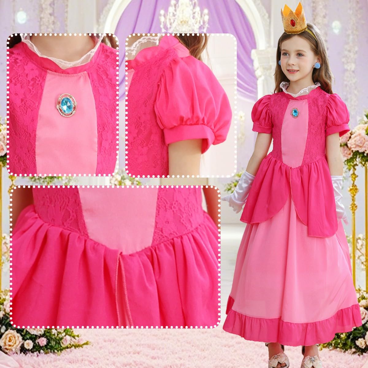 Snapklik.com : Luzlen Pink Princess Costume For Girls Kids Toddler ...