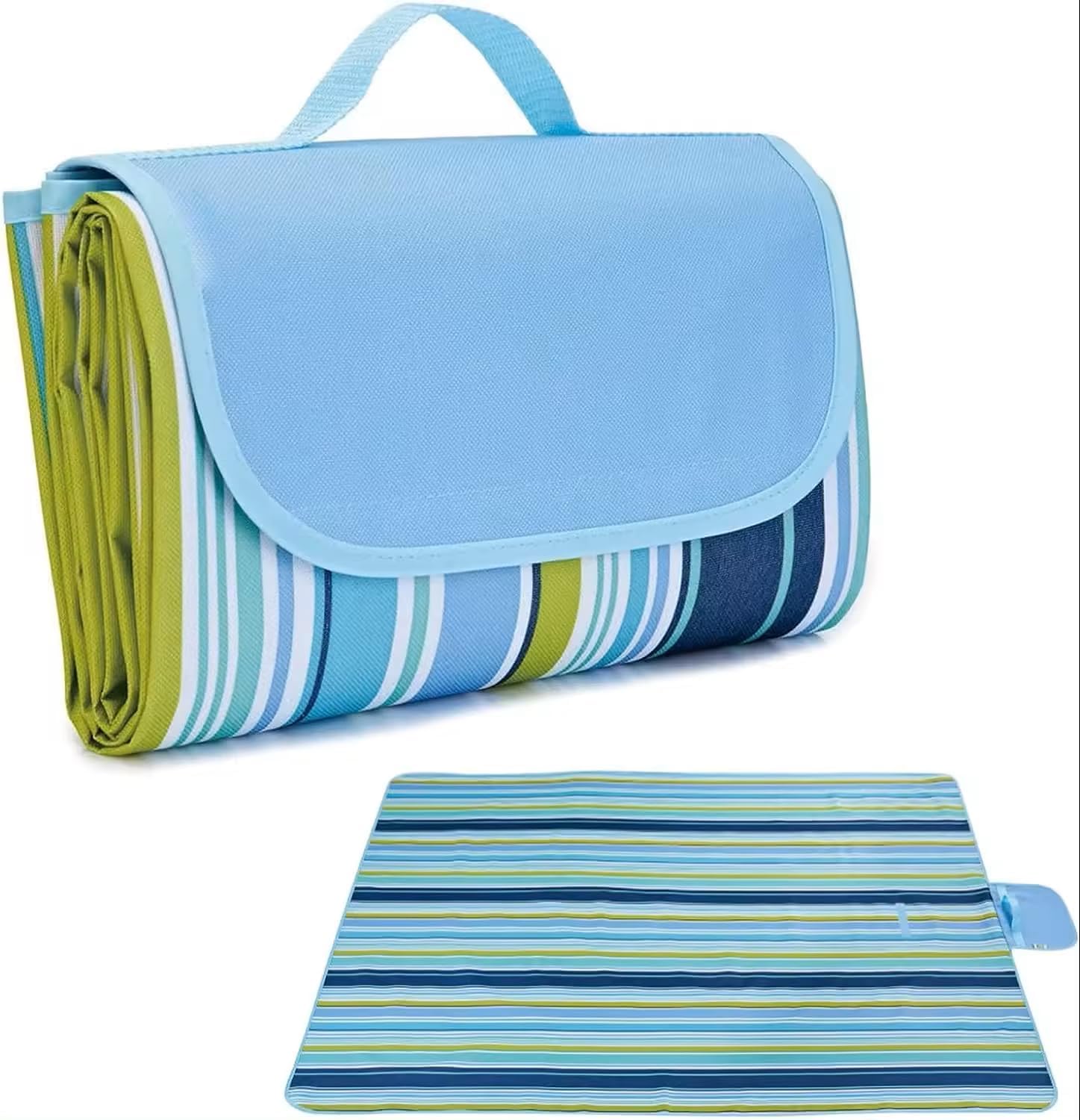 Foldable Picnic Blanket, Waterproof Beach Blanket 150x200 cm, XL Beach ...