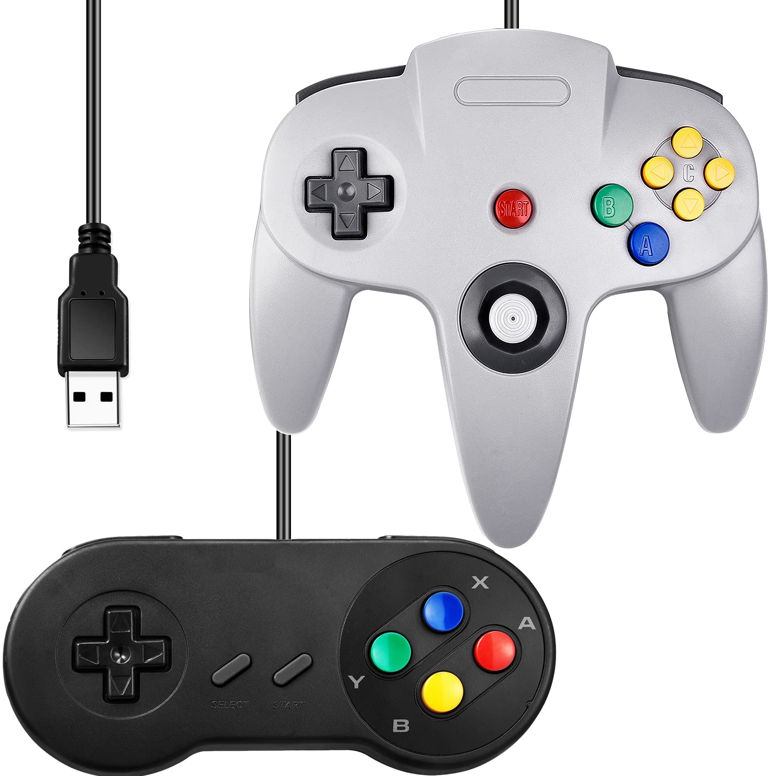 Snapklik.com : iNNEXT Bundle USB Version 2 Pack USB Classic Controller ...