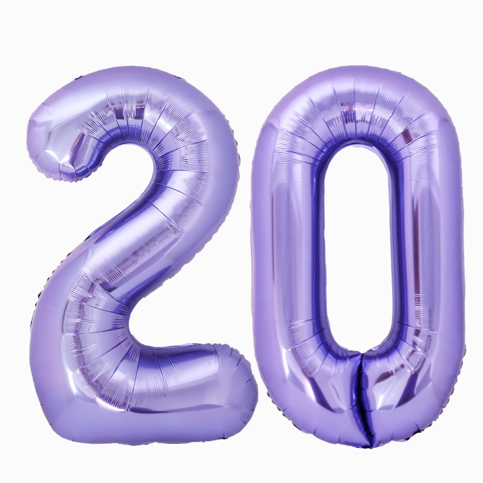 Amazon.com: 40 Inch Giant Purple Number 20 Balloon, Helium Mylar Foil ...