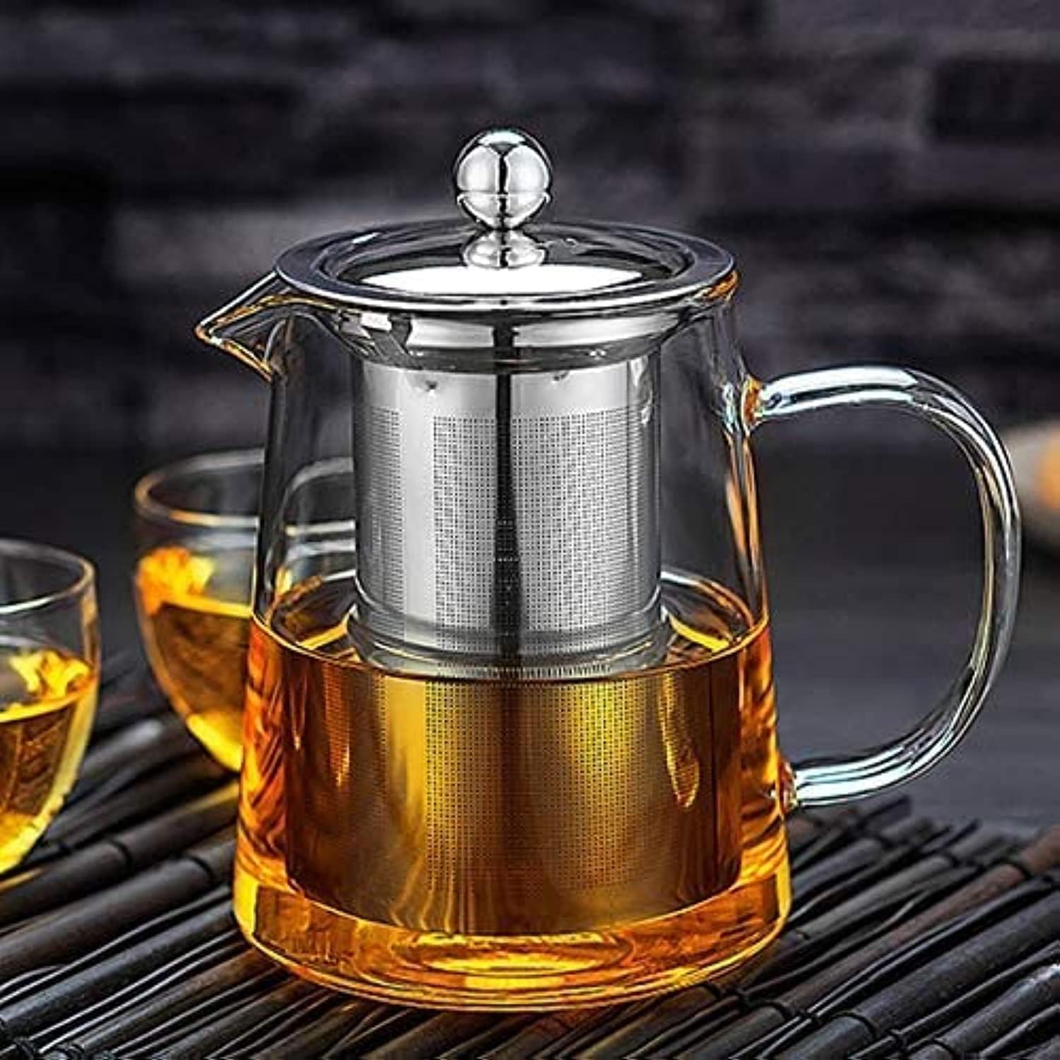 OBOR Glass Teapot Stovetop Safe - Tea Kettle with Removable Food Grade ...