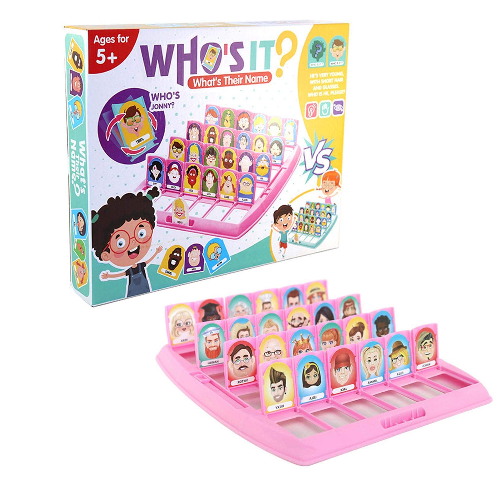 Buy Who is It Kids Game - The Mystery Face Guessing Game, Parent Child ...