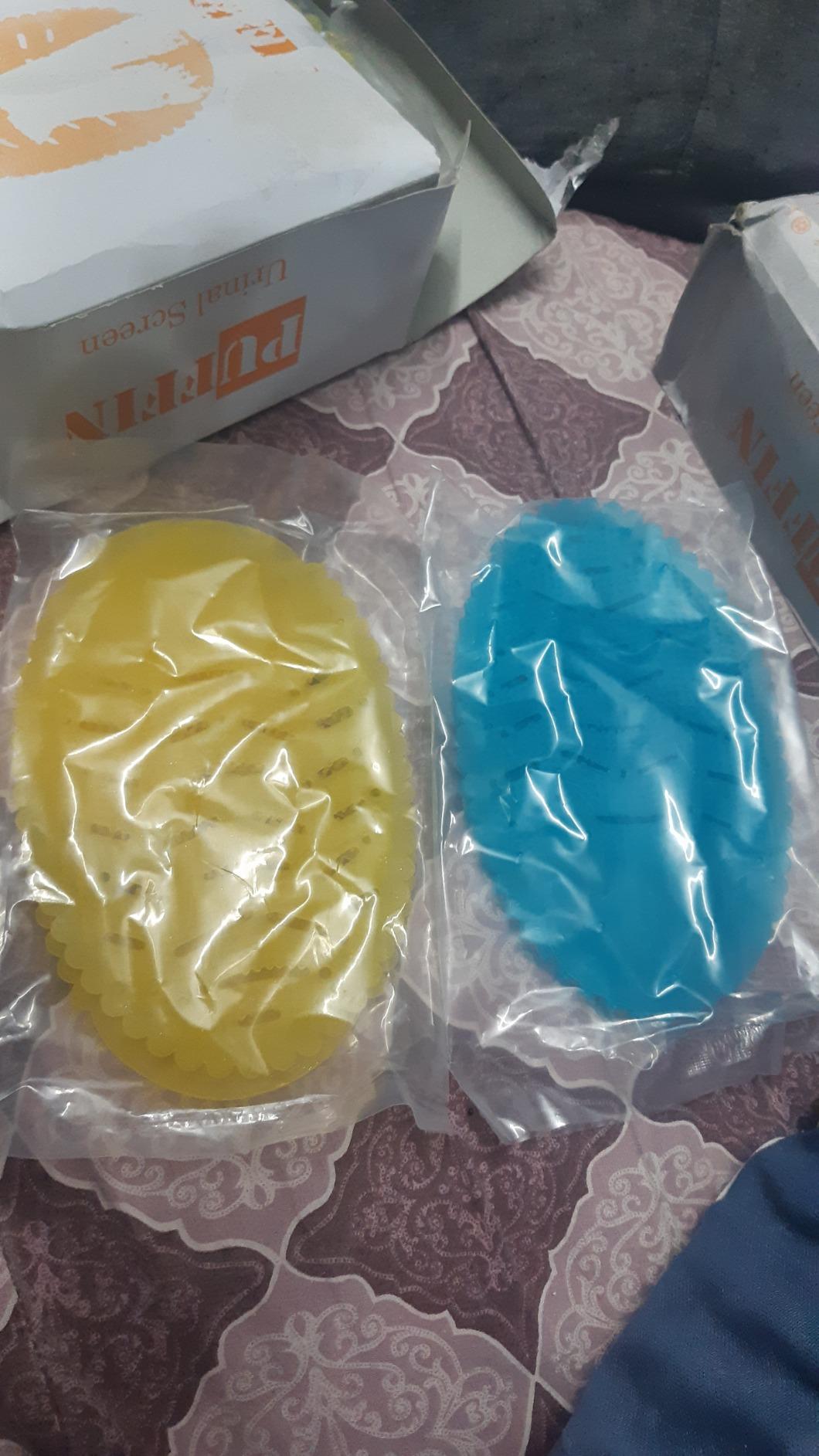 Puffin™ Rubber Urinal Screen Mat (Multi Colour, Pack of 12 Piece ...