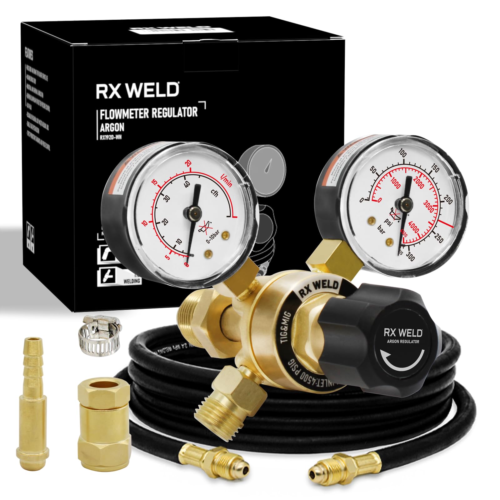 Rx Weld Argon Regulators Gauges Gas Welding Regulator For Mig ...