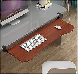 Keyboard Tray Under Desk Height Adjustable Keyboard Tray, C-Clamp Mount ...
