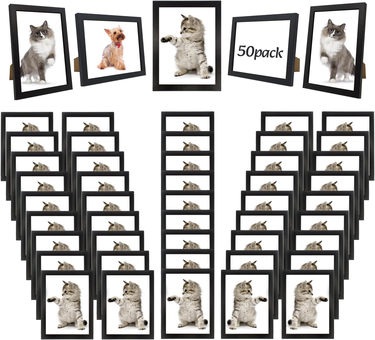 Amazon.com: YOUKE OLA Set of 50 Picture Frame Bulk Photo Frames with ...