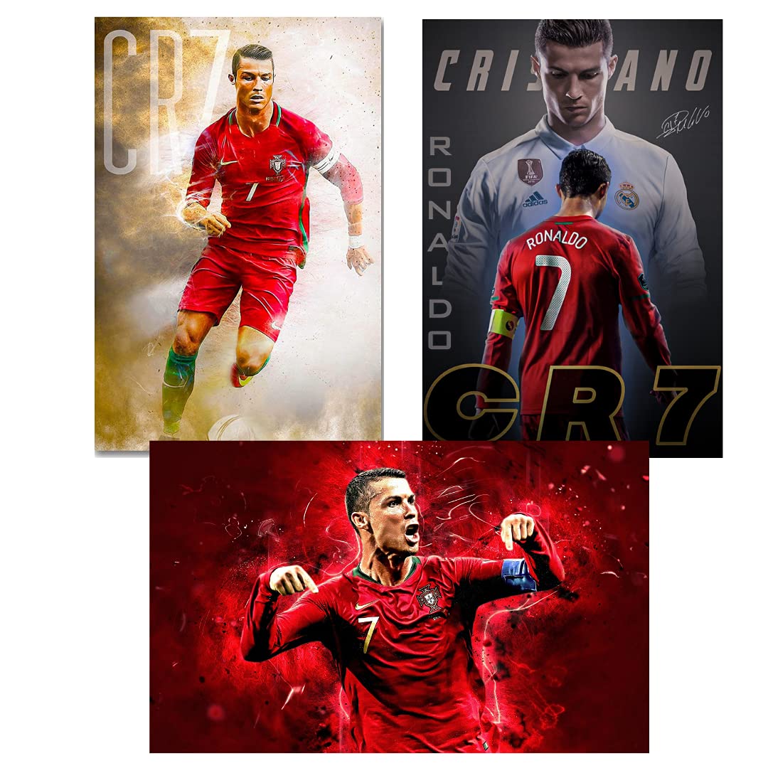 Buy CREATION STORE Cristiano Ronaldo s for wall - Pack of 3 Different ...