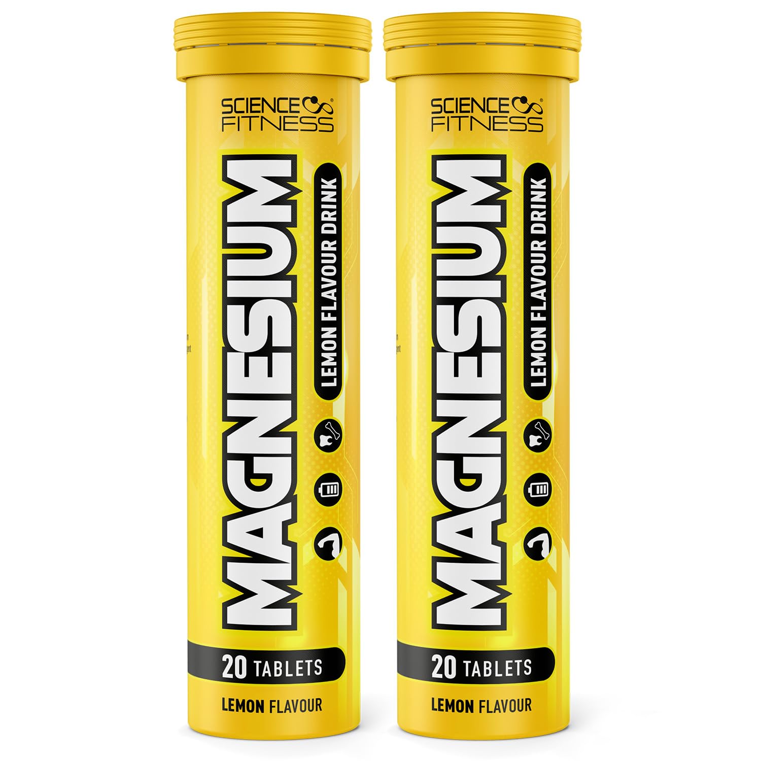 Magnesium Lemon Flavour Effervescent Tablets, 40 Magnesium Tablets for ...
