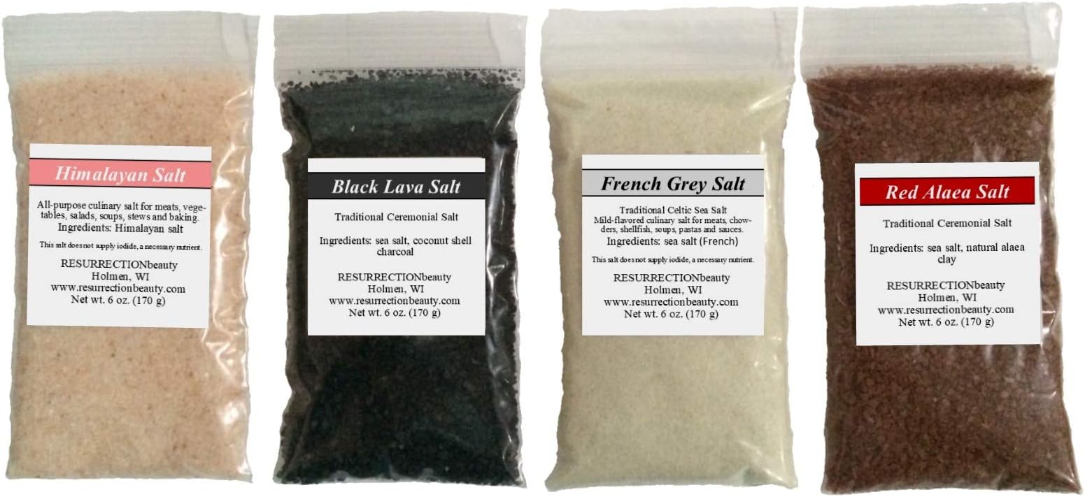 Amazon.com : Gourmet Sea Salt Sampler - Multi Pack of Pink Himalayan ...