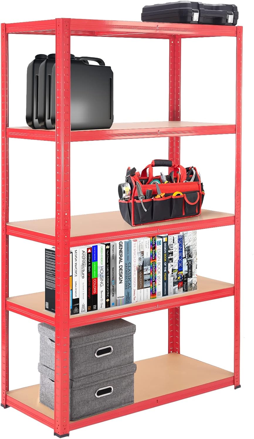Ikuby 5-Shelf Storage Shelving Storage Rack Unit Adjustable Industrial ...