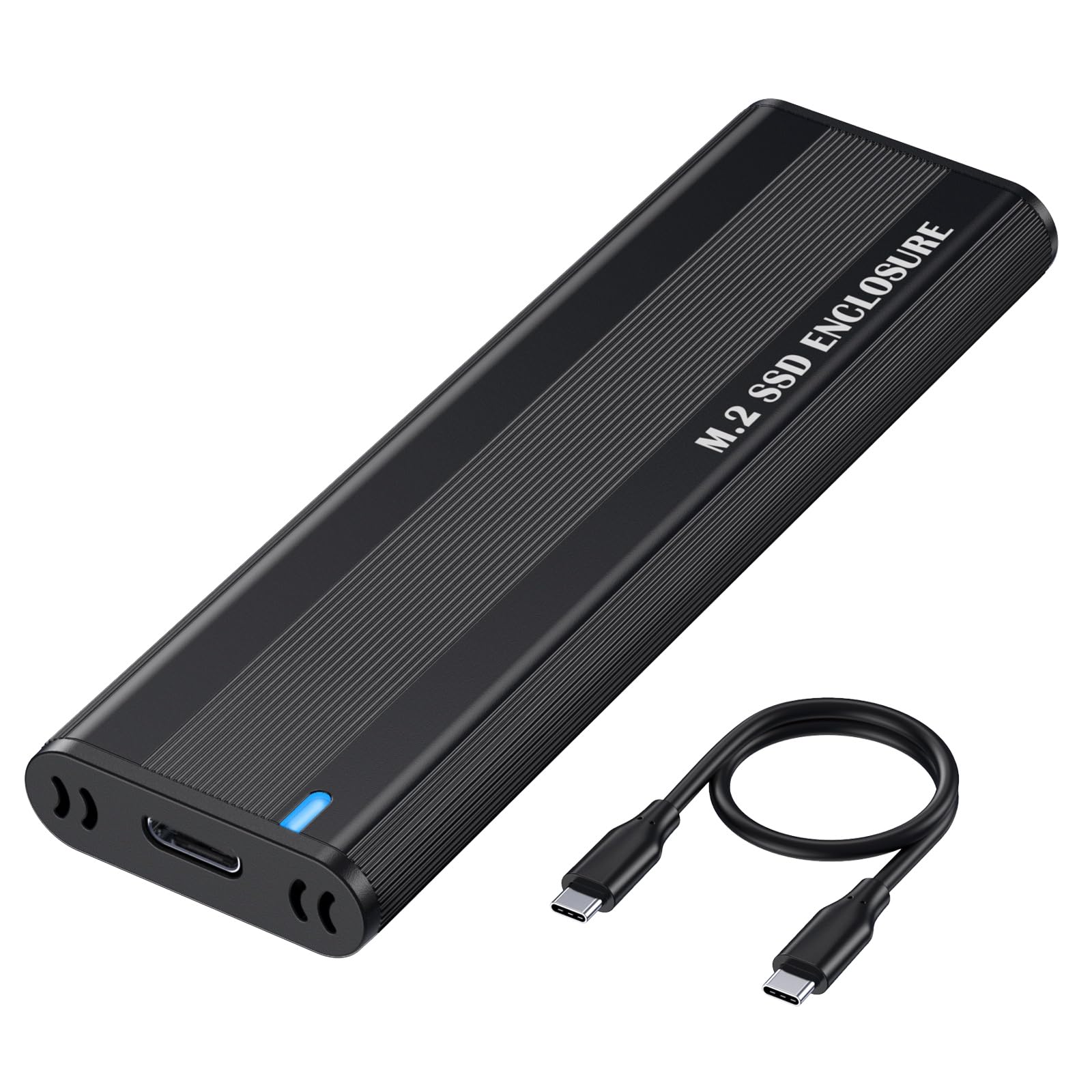 Amazon.com: Aluminum M.2 NVME SATA SSD Enclosure Adapter, 10Gbps Type C ...