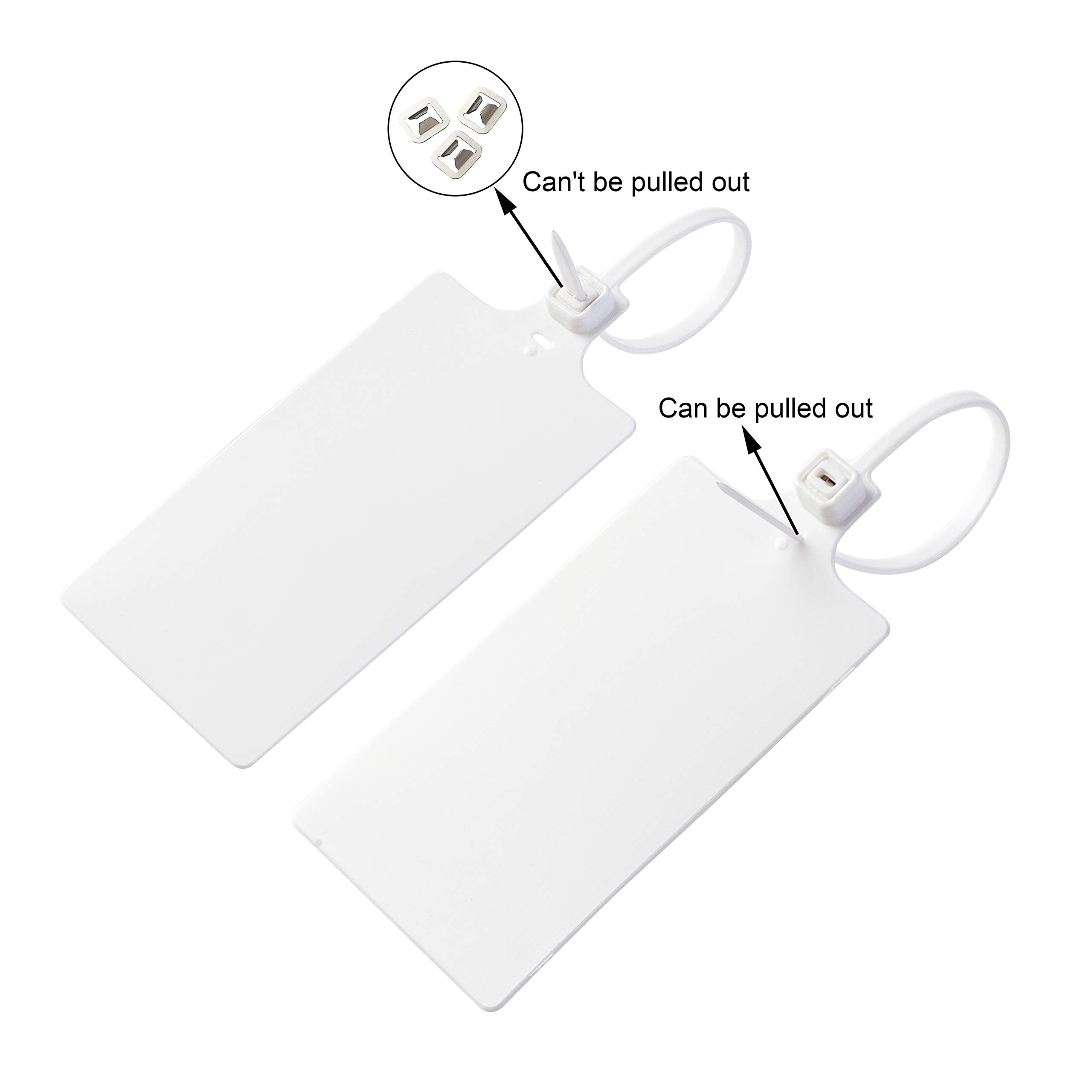 Snapklik.com : 200Pcs Plastic Seals Shipping Label Tags, Writable ...