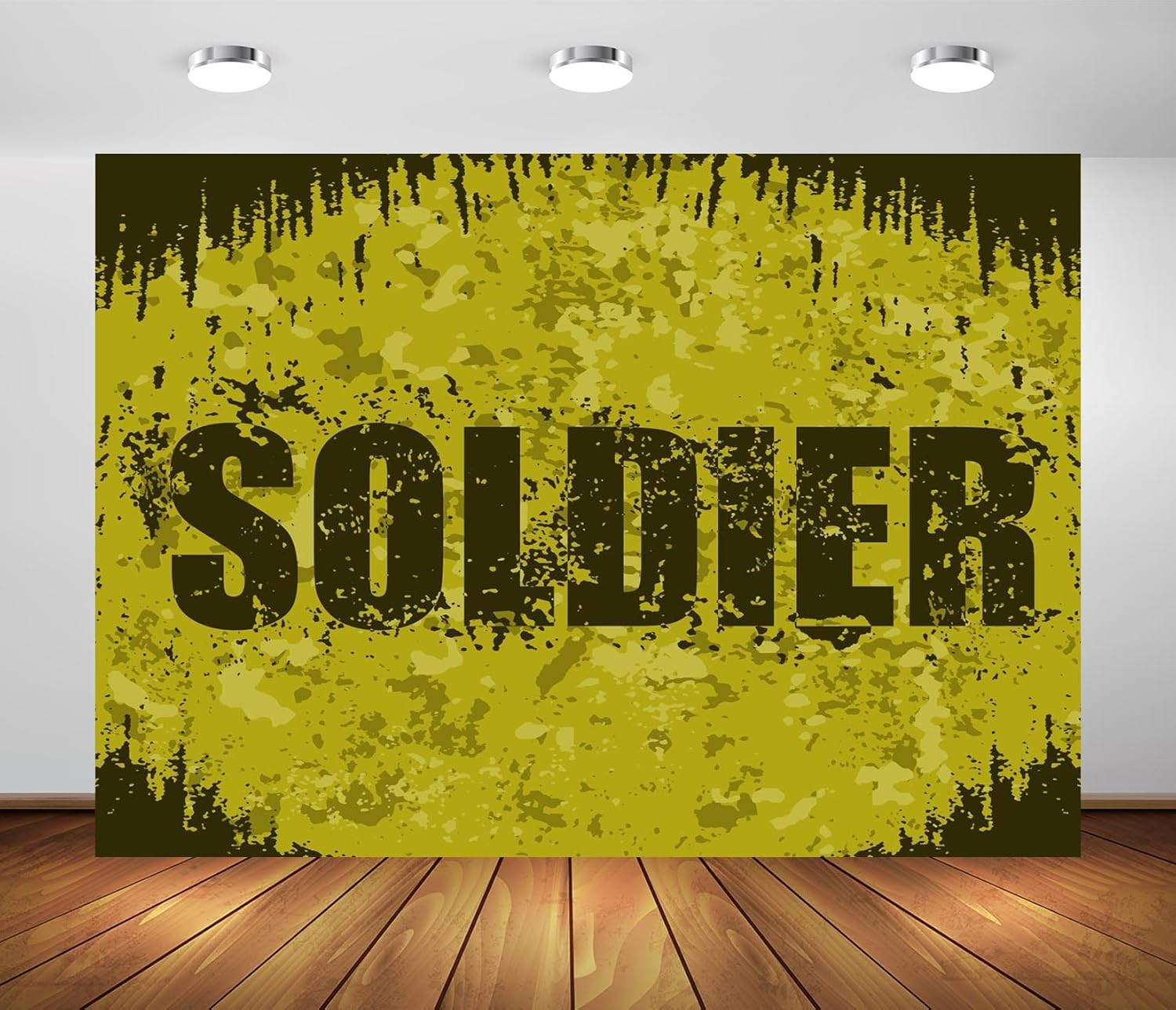 Amazon.com : BELECO 5x3ft Fabric Army Soldier Backdrop Green Camouflage ...