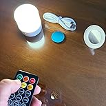 Eocean E27 Rechargeable Light Bulbs with Remote Control, Wireless Light ...
