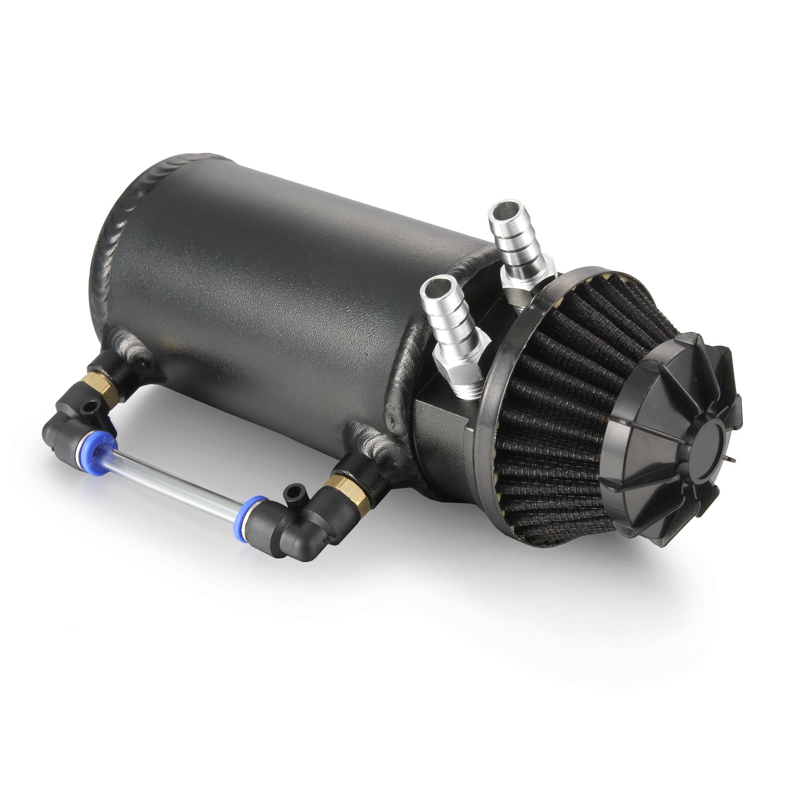 Catch Can Kit Dromedary Black Aluminum Oil Reservoir Catch Can Tank Kit ...