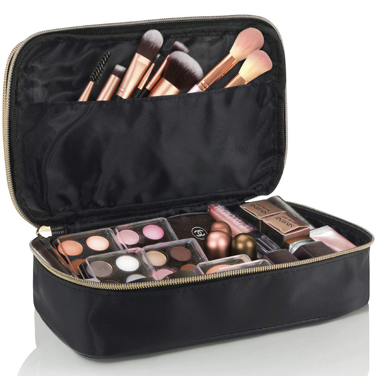 Amazon.com : Lily England Luxury Makeup Bag Organizer, Large Make Up ...