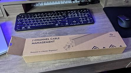 Yecaye 94in Cable Management Under Desk - 6X 15.7in Desk Cord Cable ...