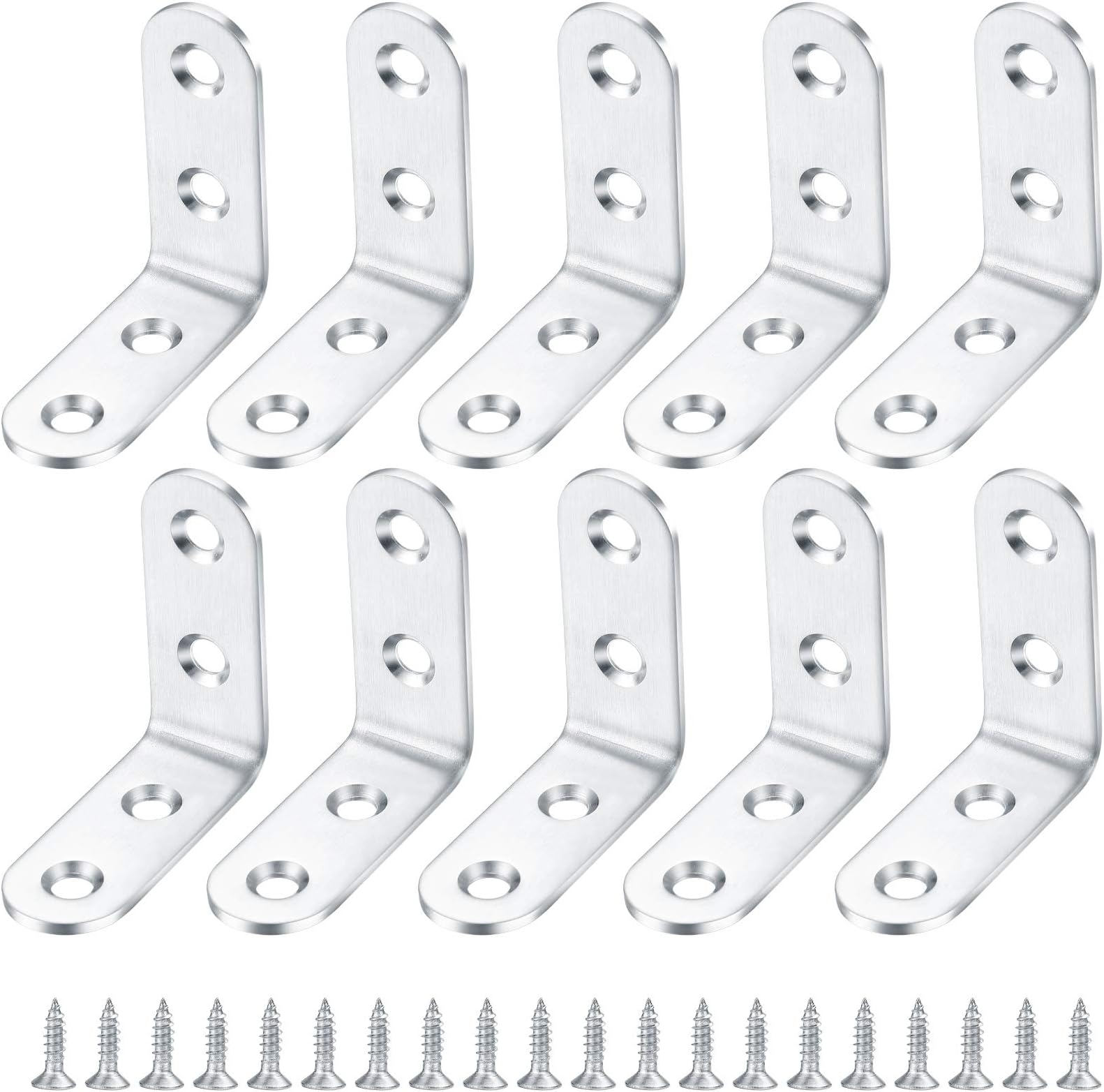 16PCS Stainless Steel Right Angle Corner Brace, Small L Shape Corner ...