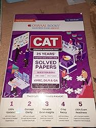 Oswaal CAT 25 YEARS Chapter-wise & Topic-wise Solved Papers (VARC, DILR & QA) (1991-2008 & 2017 ...