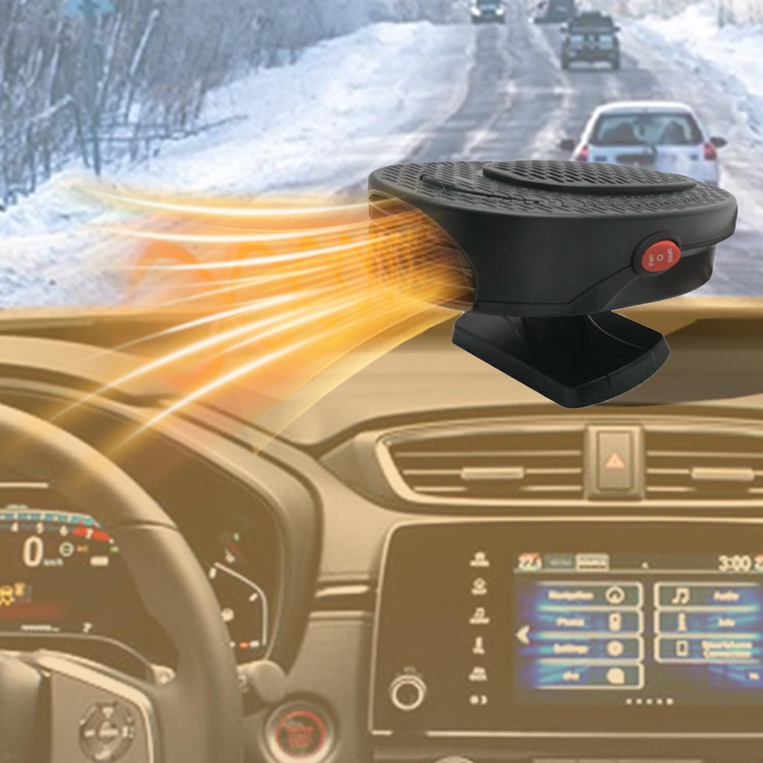 Amazon.com: 12V Car Heater 150W Portable Windshield Defroster Demister ...