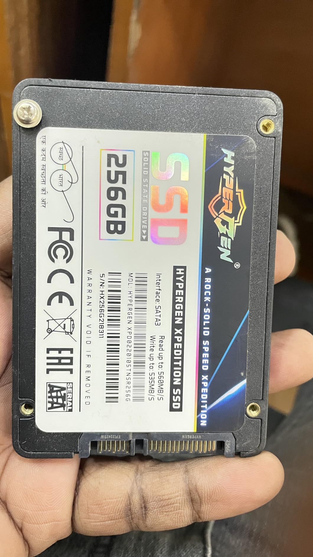 Amazon.in: Buy HYPERGEN 256GB Internal SSD Solid State Drive - SATA 3.0 ...