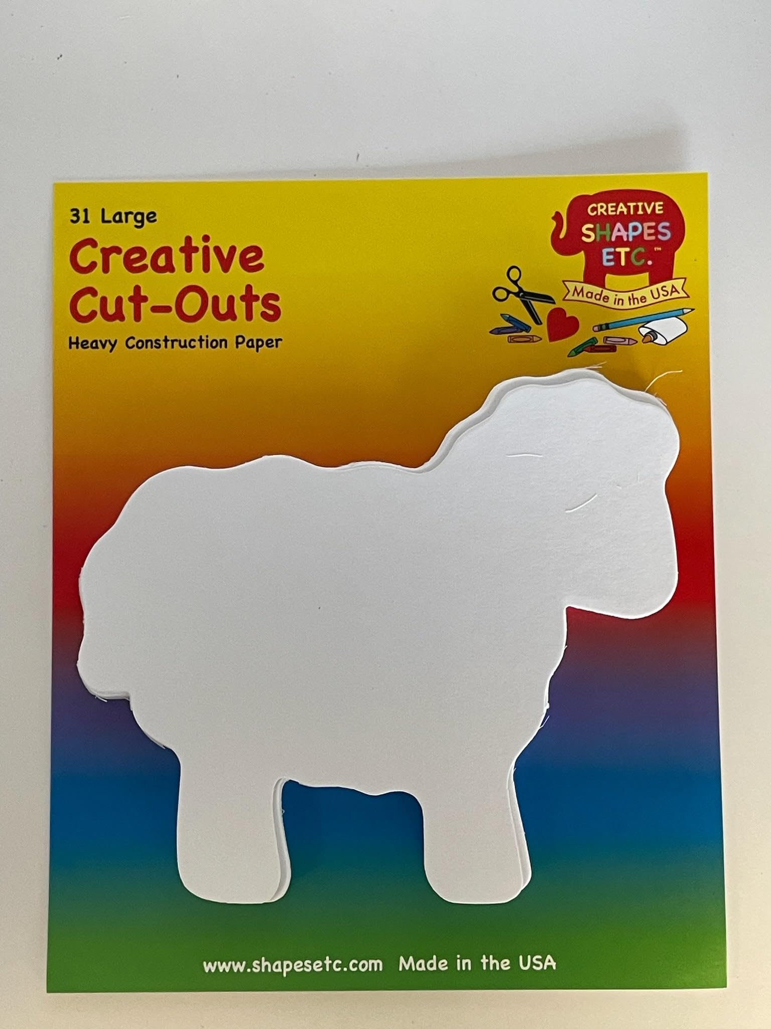 Paper Cutouts Sheep Sheep Craft With Cotton Balls {FREE Template}