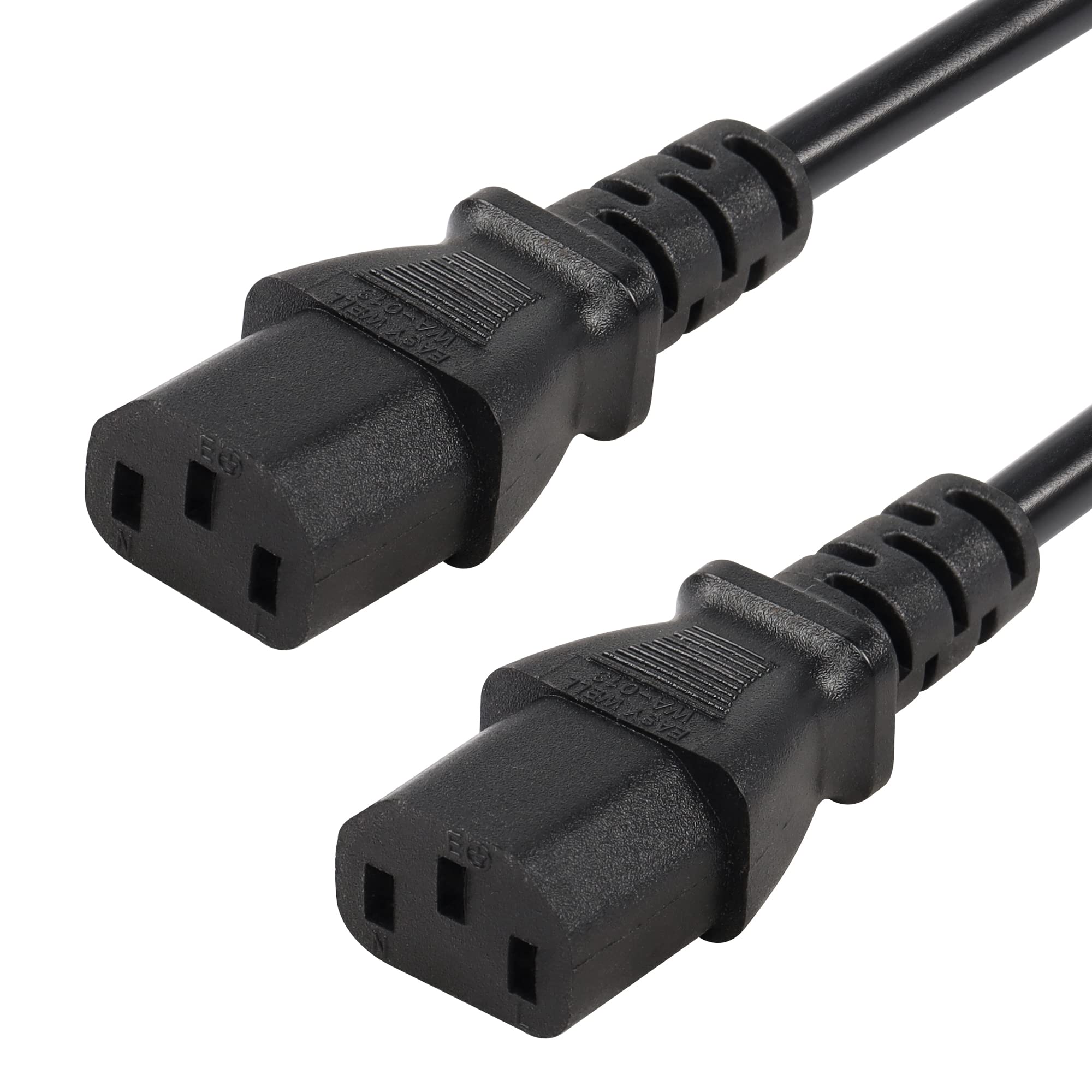 Amazon.com: CERRXIAN 0.5m C13 to C13 Power Cable,18AWG 10A 250V IEC 320 ...