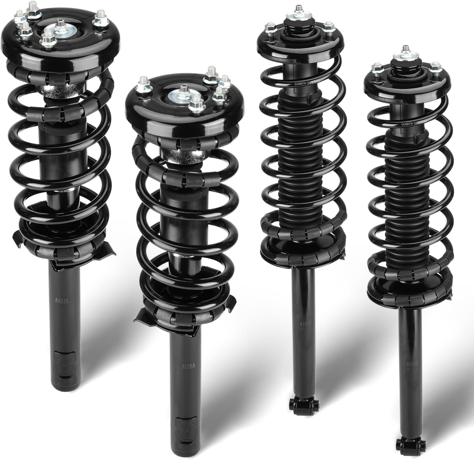 Amazon.com: Front and Rear Complete Struts Assembly Shock Absorber w ...