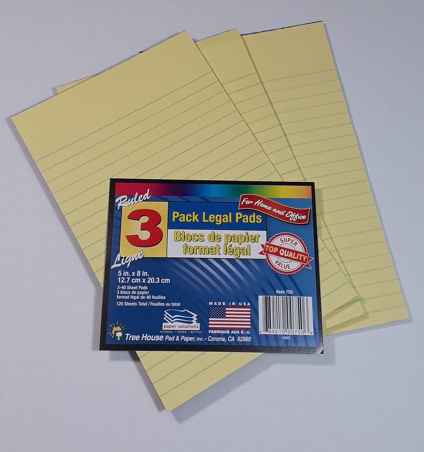 Legal Ruled Notepads - 3 Pack : Amazon.co.uk: Stationery & Office Supplies