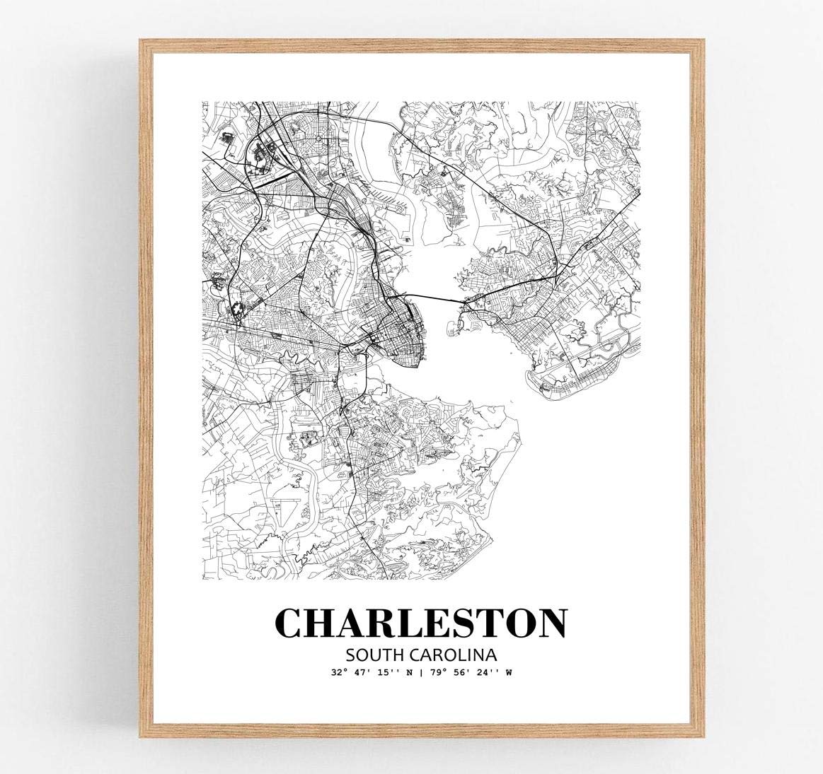 Amazon.com: Eleville 8X10 Unframed Charleston South Carolina City View ...