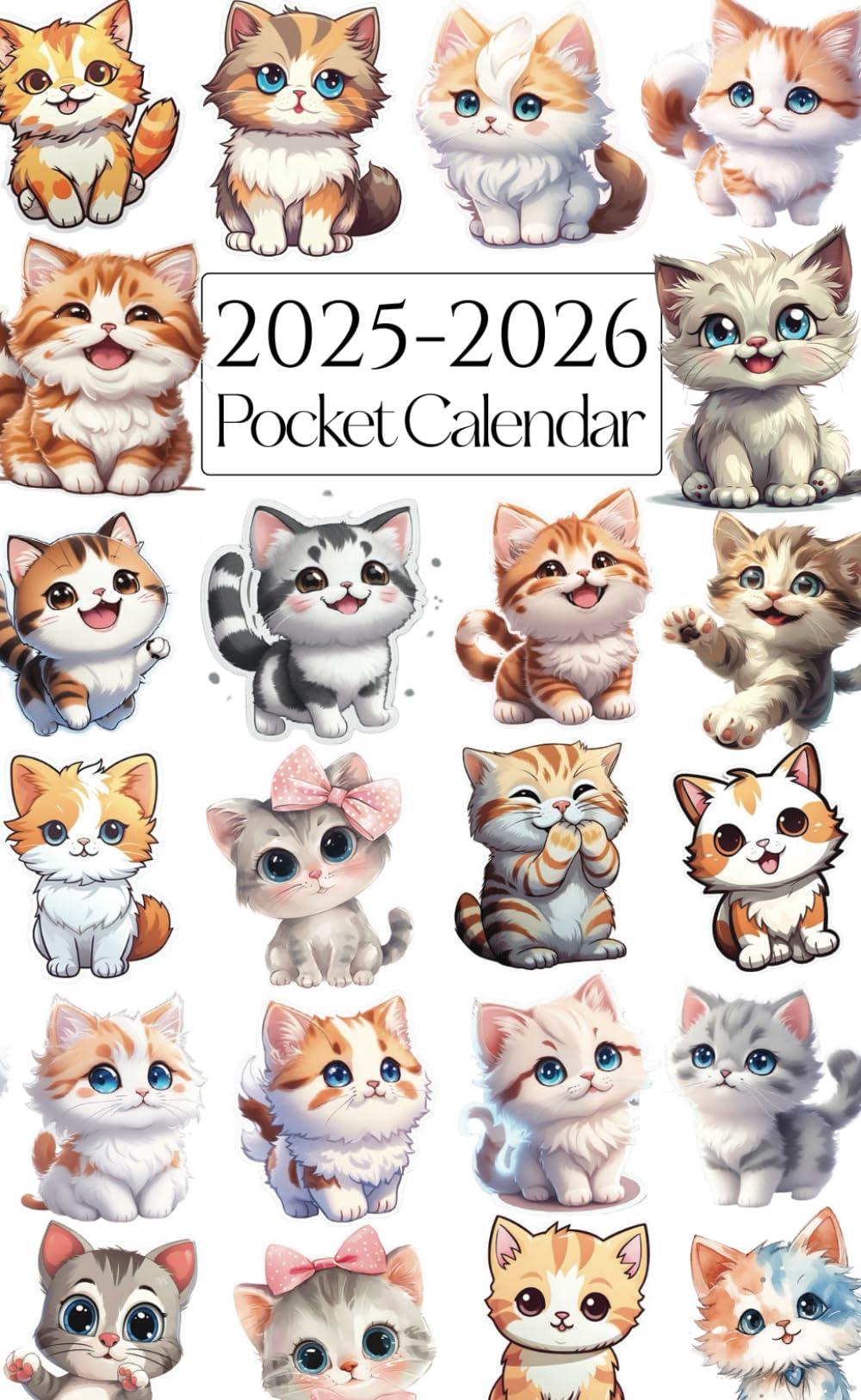 Amazon.com: Pocket Calendar 2025-2026 for Purse: Small 2 Year Monthly ...