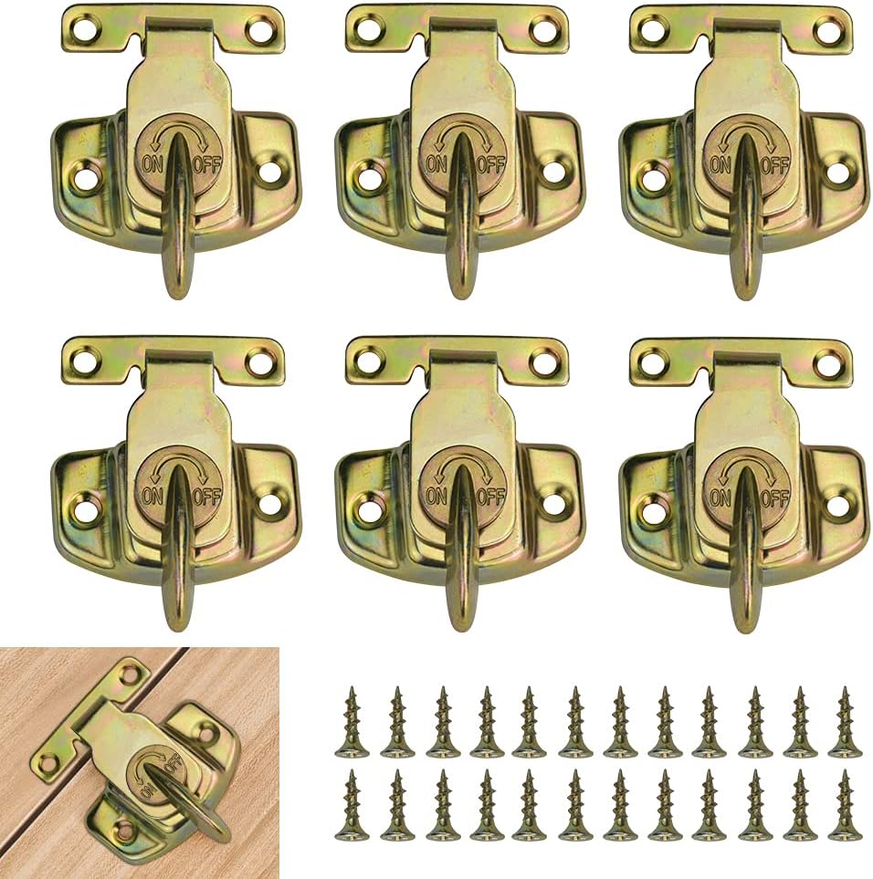 VCRANONR 6 Pcs Dining Table Locks Metal Table Locks Table Leaf Locks ...