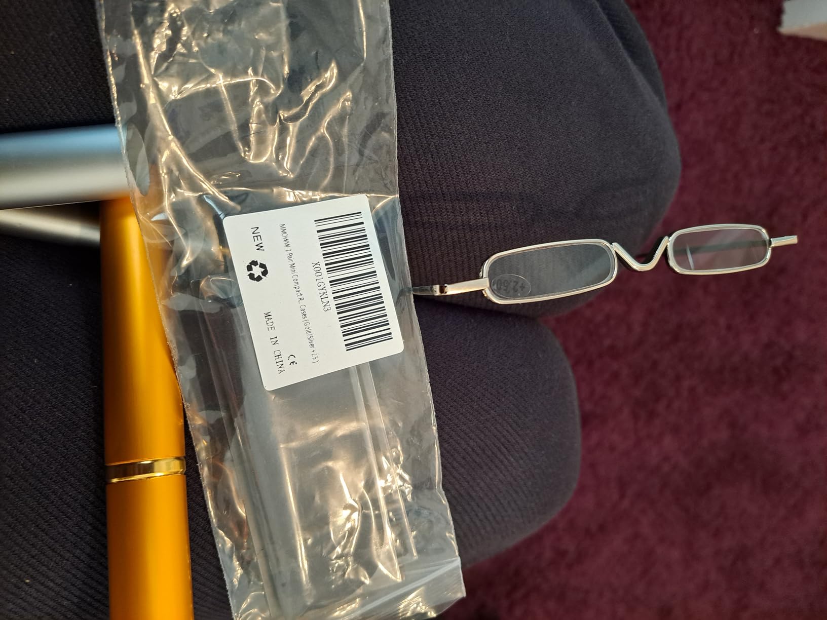 MMOWW Mini Compact Reading Glasses for Men Women -Superlight Metal ...