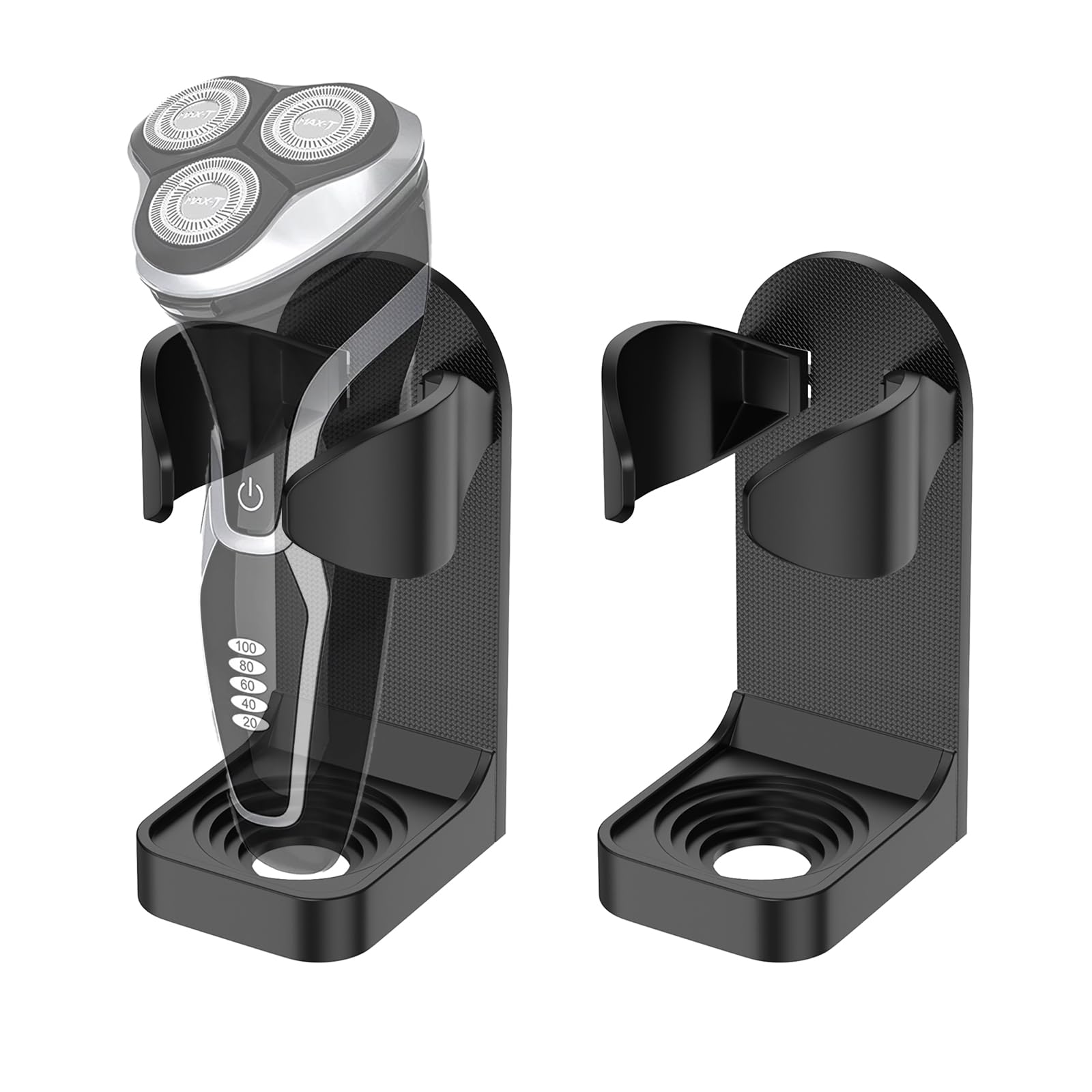 Amazon.com: POANES Adjustable Electric Shaver Holder Wall Mount, 2-Pack ...