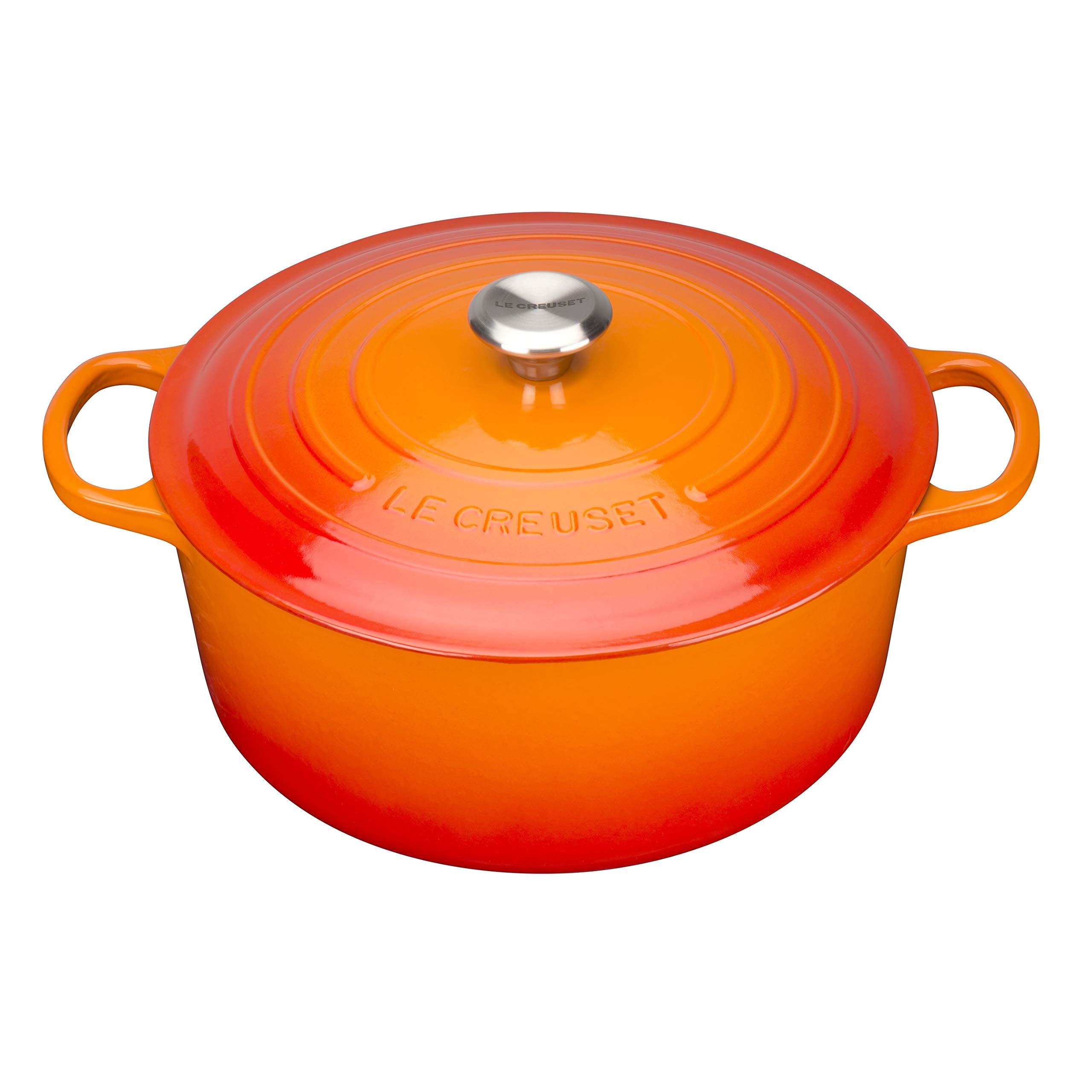 LE CREUSET Signature Enamelled Cast Iron Round Casserole Dish With Lid