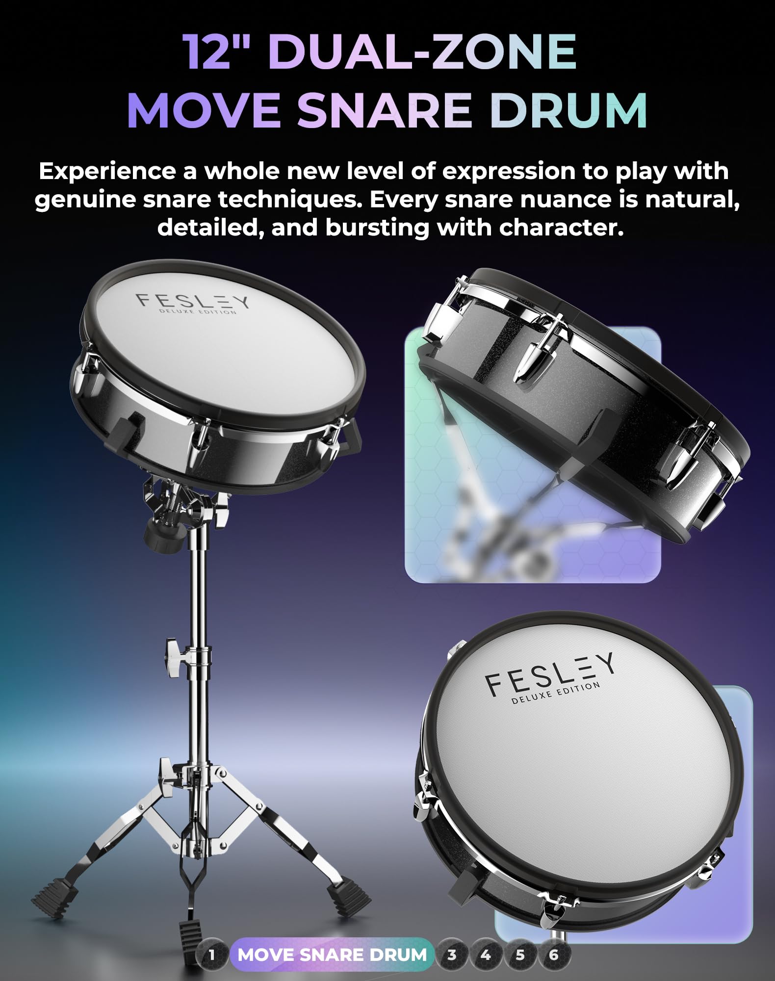 Snapklik.com : Fesley Electric Drum Set