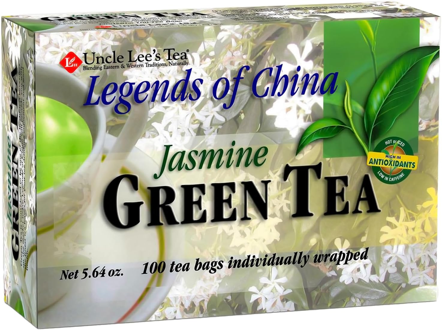 Legends of China Jasmine Green Tea by Uncle Lee's Tea, 100-pack ...