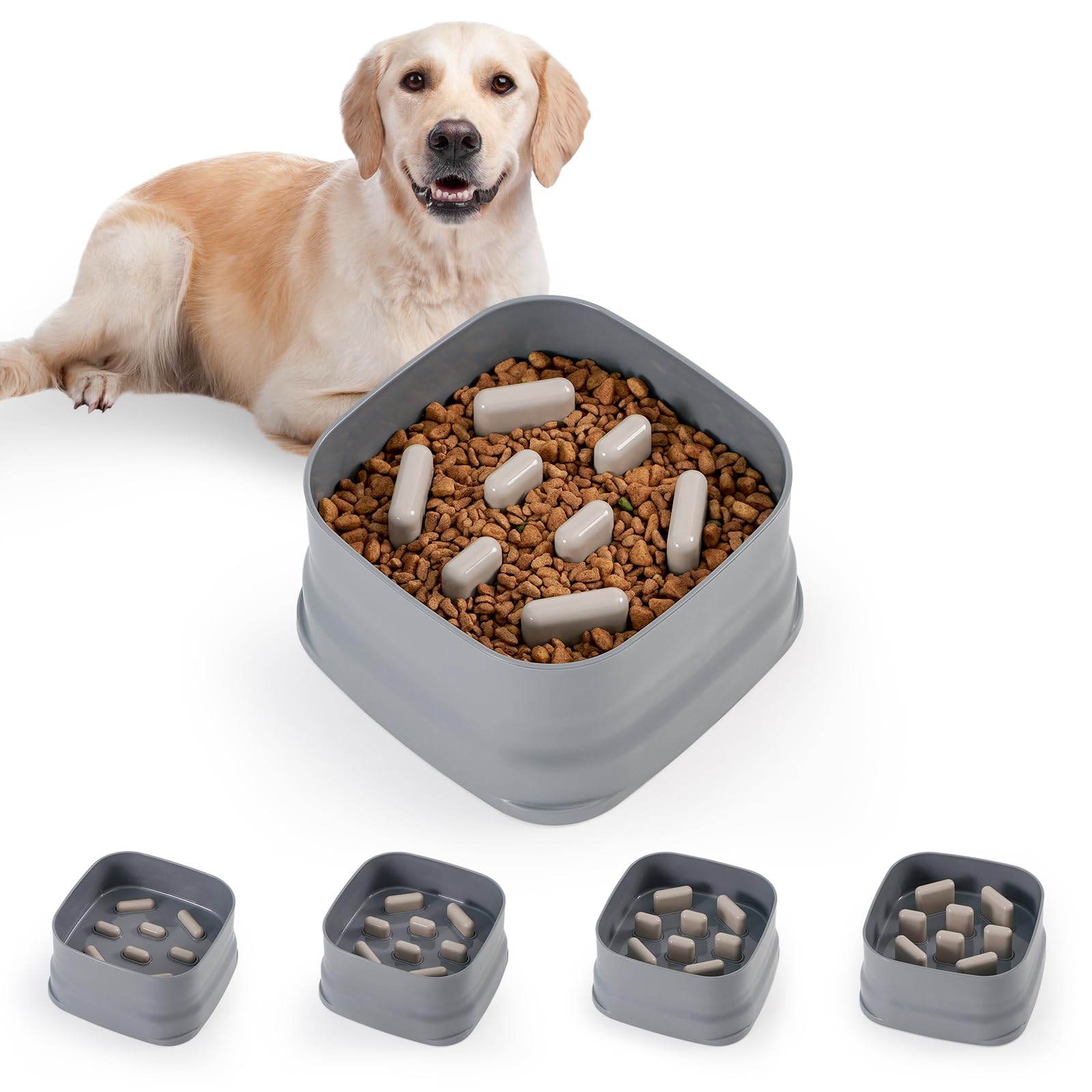 Amazon.com: Sunhoo Slow Feeder Dog Bowls Large Breed Puppy Puzzle ...